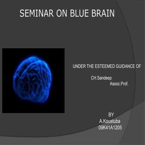 Blue brain project | PPTX