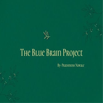 Blue Brain project Blue brain is the .pdf