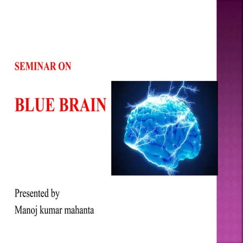 Blue brain seminar presentation (VIRTUAL BRAIN) | PPTX | Computer ...