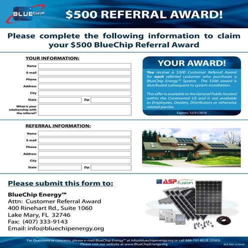 Blue Chip Referral Form | PDF