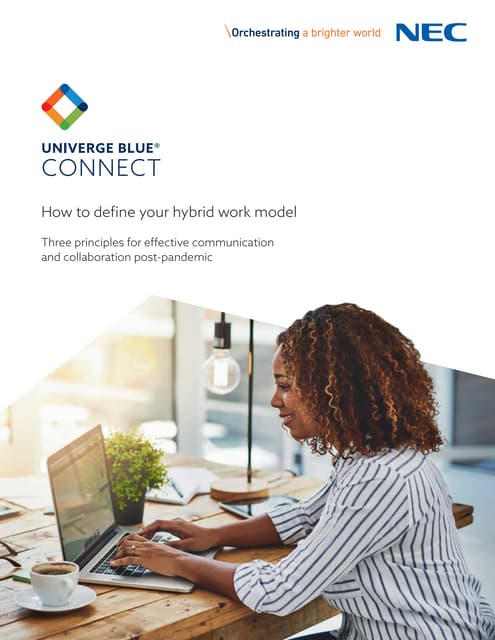 The future of work A hybrid work model | PDF | Remote Working | Careers