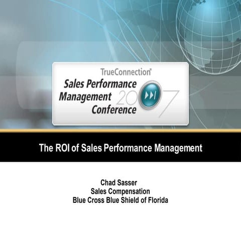 The ROI Of Sales Performance Management | PPT