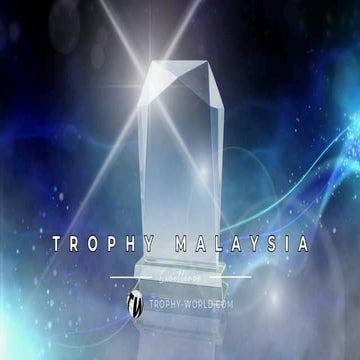 New Golden Star Crystal Trophies at Trophy-World Malaysia | Custom ...