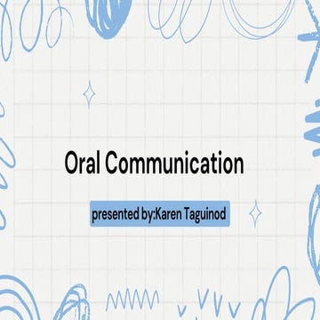 Oral Communication | PPT