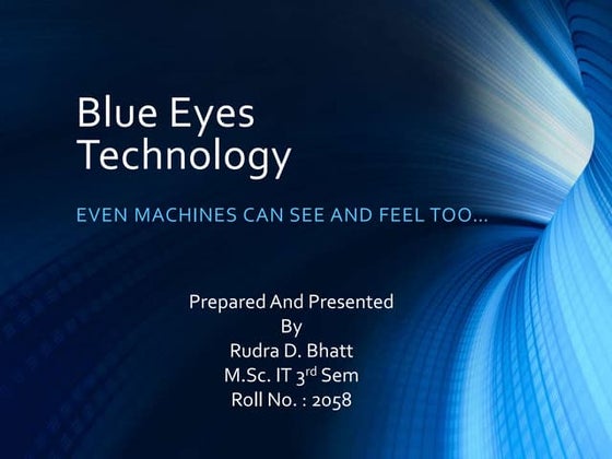 Blue Eyes Technology PPT | PPT