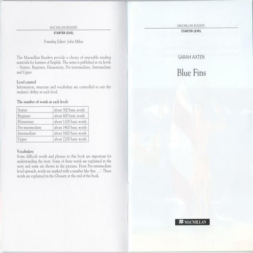 Blue fins by Sarah Axten | PDF | Books and Literature