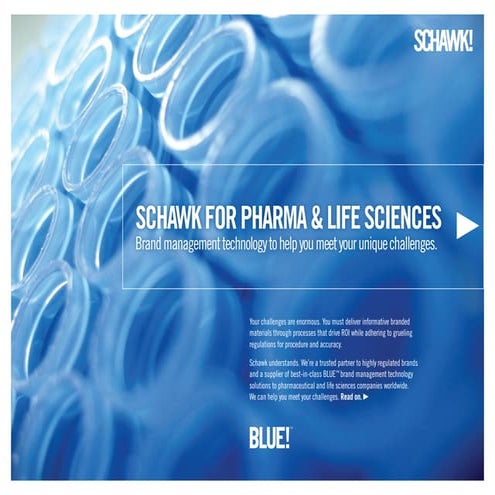 Schawk, BLUE for Pharma and Life Sciences | PDF