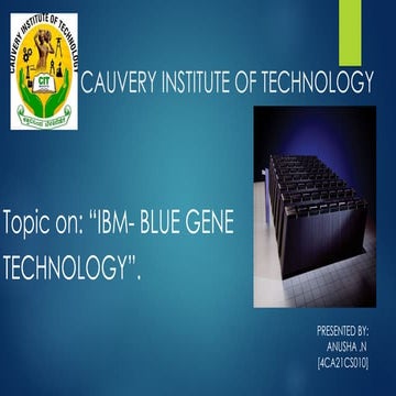 blue gene ppt.pptx.engineering presentation | PPTX