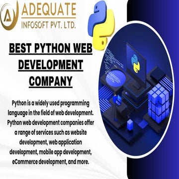 Python is an excellent choice for web development. | PPT
