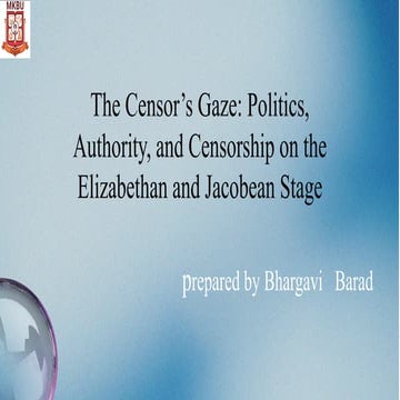 The Censor’s Gaze: Politics, Authority, and Censorship on the ...