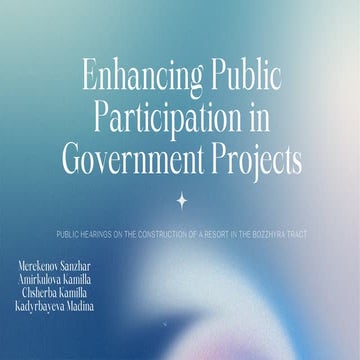 Enhancing Public Participation in Government Projects | PDF