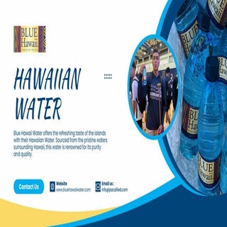 Hawaiian Water ! Blue Hawaii Water | PDF