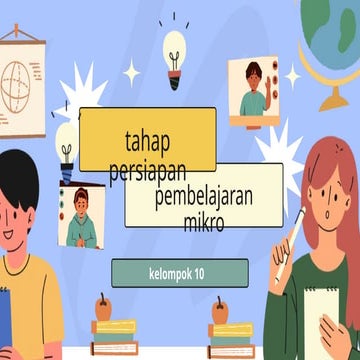 tahap persiapan pembelajaran mikroteaching | PPTX