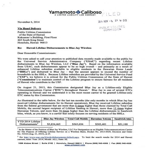 Letter from Carl Caliboso about Blue Jay Wireless | PDF | Life ...