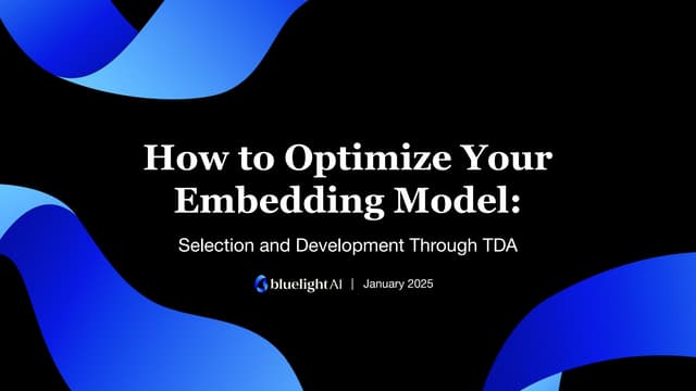 How To Optimize Your Embedding Model Selection And Development Through 6207