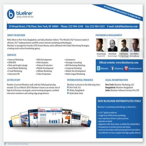Blueliner One Pager | PPT