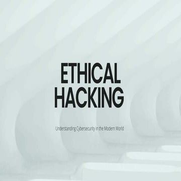 INTRODUCTION Understanding Ethical Hacking | PDF