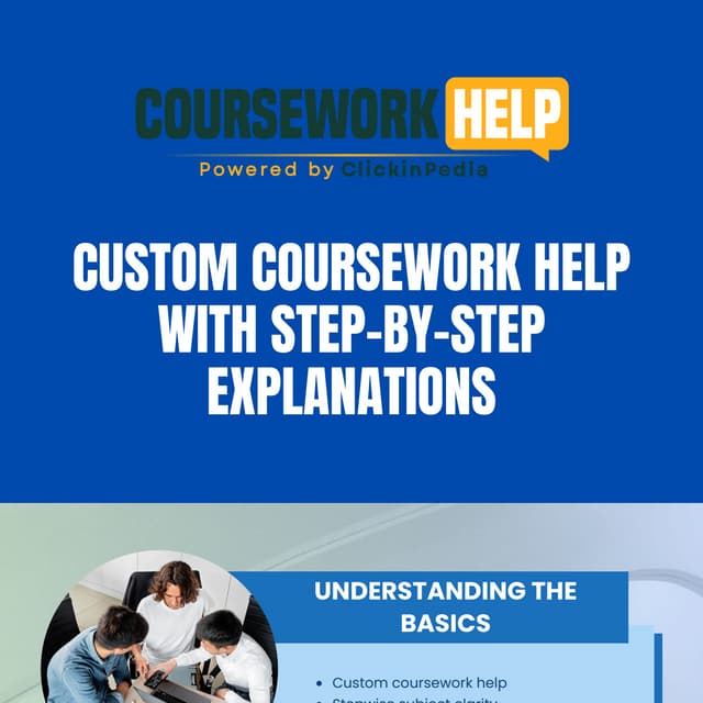 Custom coursework help with step-by-step explanations | PDF