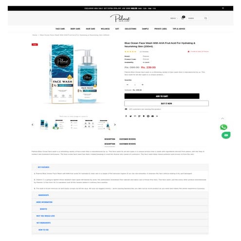 Blue ocean face wash | PDF