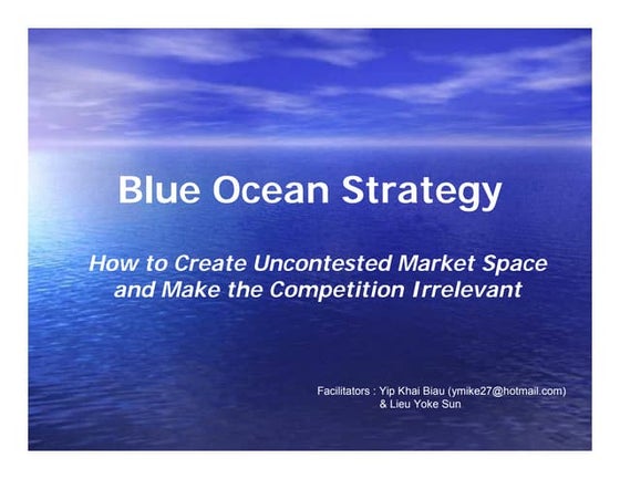 Blue ocean vs Red ocean strategy | PPT