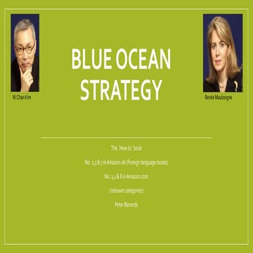 Blue ocean strategy | PDF