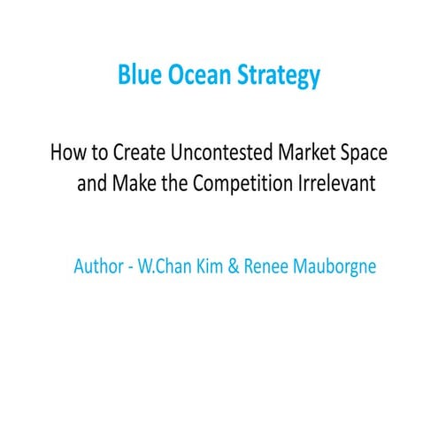 Blue ocean strategy | PPTX