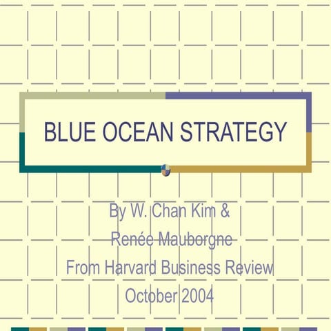Blue Ocean Strategy | PPT