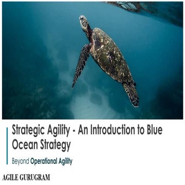 Agile Gurugram 2019 Conference Blue Ocean Strategy Amit Agarawal Ppt