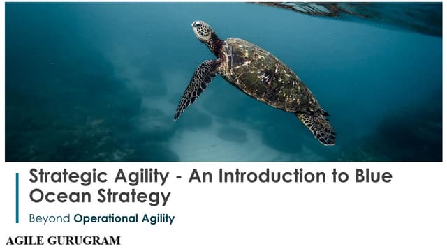 Agile Gurugram 2019 Conference Blue Ocean Strategy Amit Agarawal Ppt