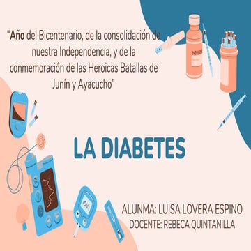 Las emfermedades de la diabetes luisa billith lovera | PDF