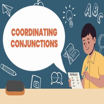 Blue Orange Minimalist Coordinating Conjunctions English Presentation.pptx
