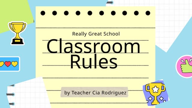 Colorful 3D Classroom Rules Presentation.pptx