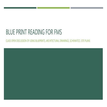 Blueprint Reading for Facility Managers | PPTX