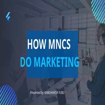Marketing Of Multinational Companies Pptx