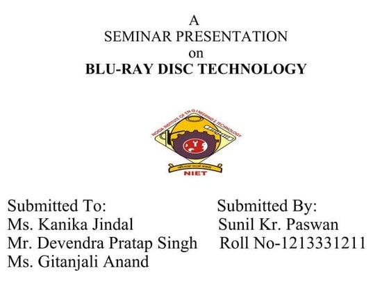 Blue ray disv technology | PPT