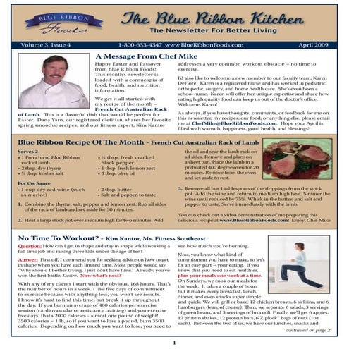 Blue ribbon foods reviews | PDF