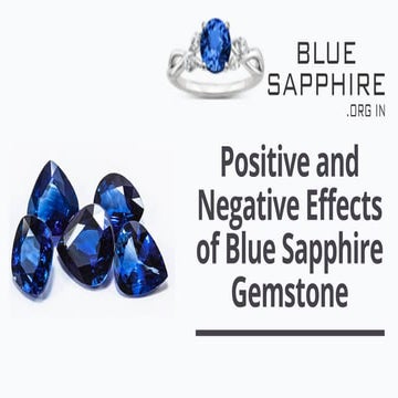 Positive and negative effects of Blue Sapphire gemstone | PDF