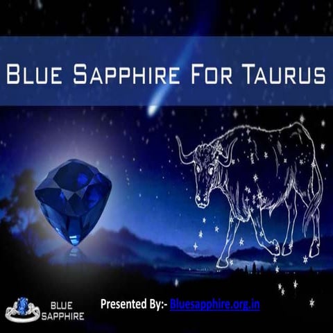 Blue Sapphire Gemstone For Taurus | PPT