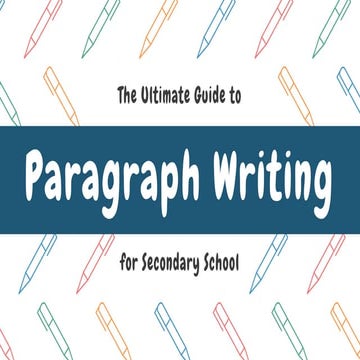 Blue Simple English Paragraph Writing Structure Presentation.pptx