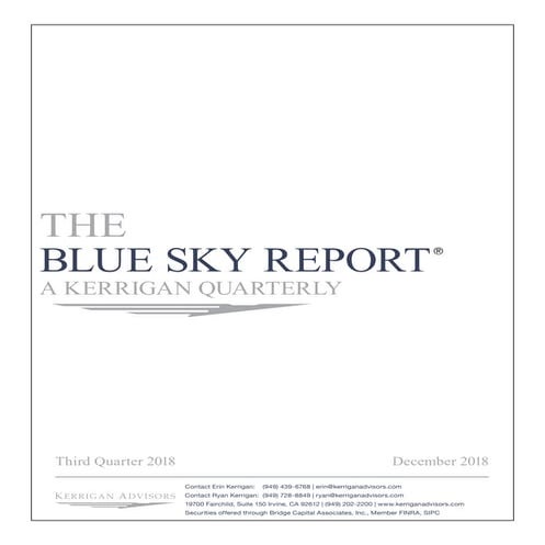 The Blue Sky Report® - A Kerrigan Quarterly - Q3 2018 Preview | PDF