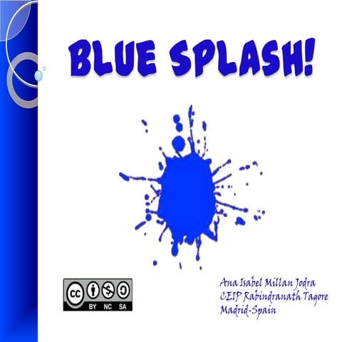 Blue splash! | PPTX