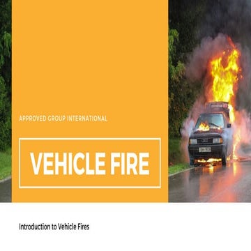 Vehicle Fire Investigation by Approved Group International | PDF