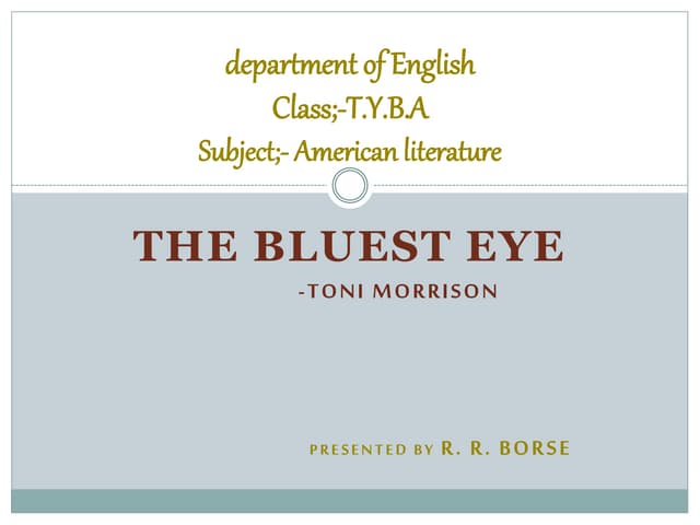 Printable Images Of The Bluest Eye
