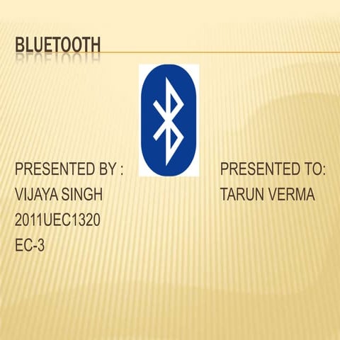 Bluetooth Power Point Presentation Ppt