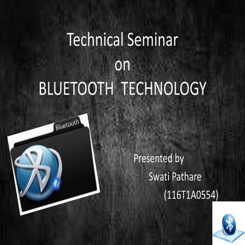 Bluetooth Power Point Presentation Pptx Computer Networking Computing