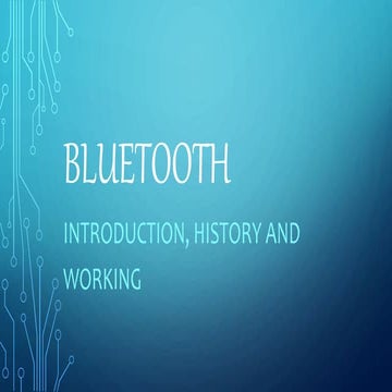 Bluetooth | PPT