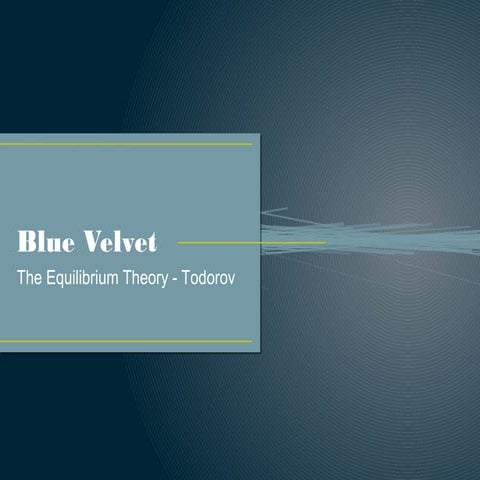 Blue velvet | PPT
