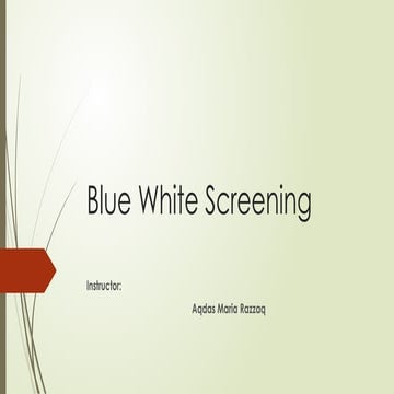 Blue White Screening use in biotechnology | PPT