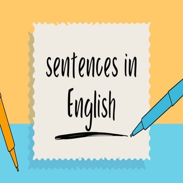 Blue Yellow English Types of Sentences Presentation .pdf