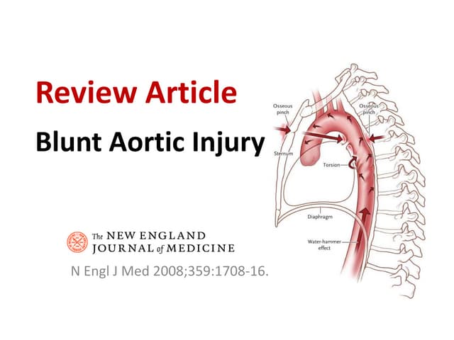 Blunt Thoracic Aortic Injury BTAI | PPSX